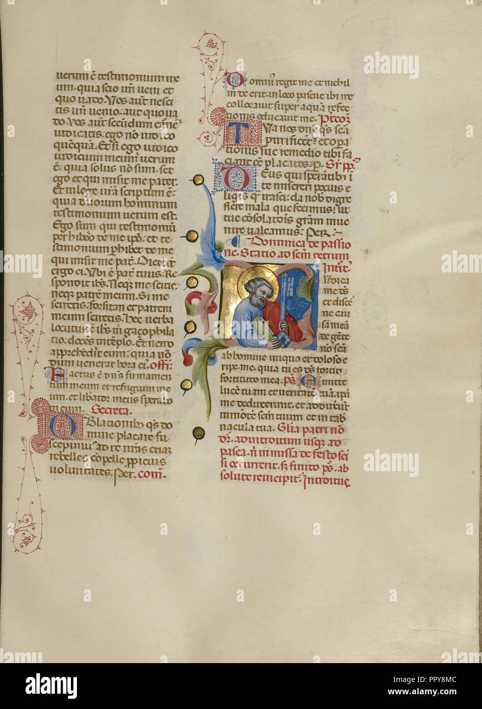Initial J: Saint Peter; Master of the Brussels Initials, Italian ...
