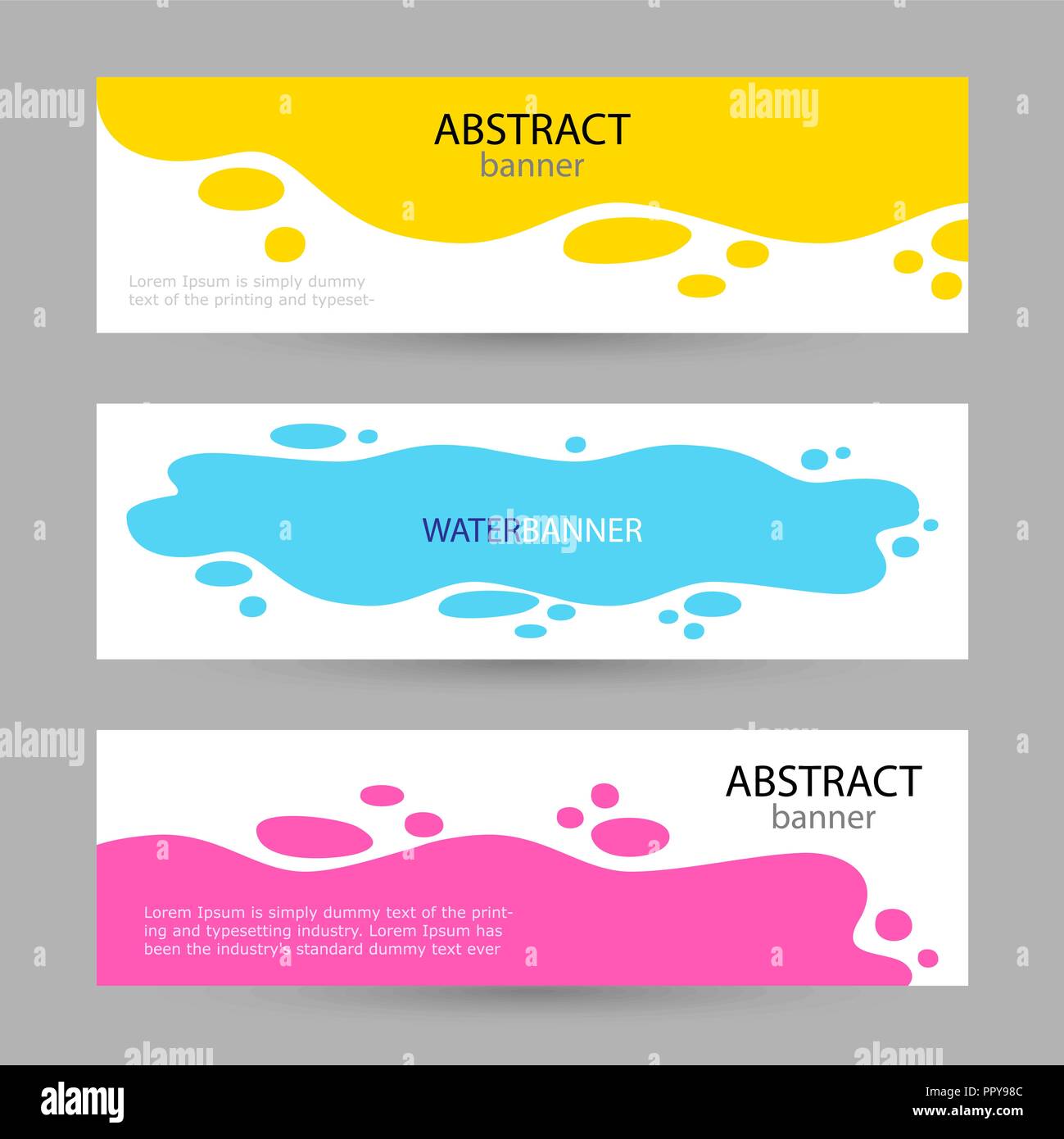 Water Banner Vector