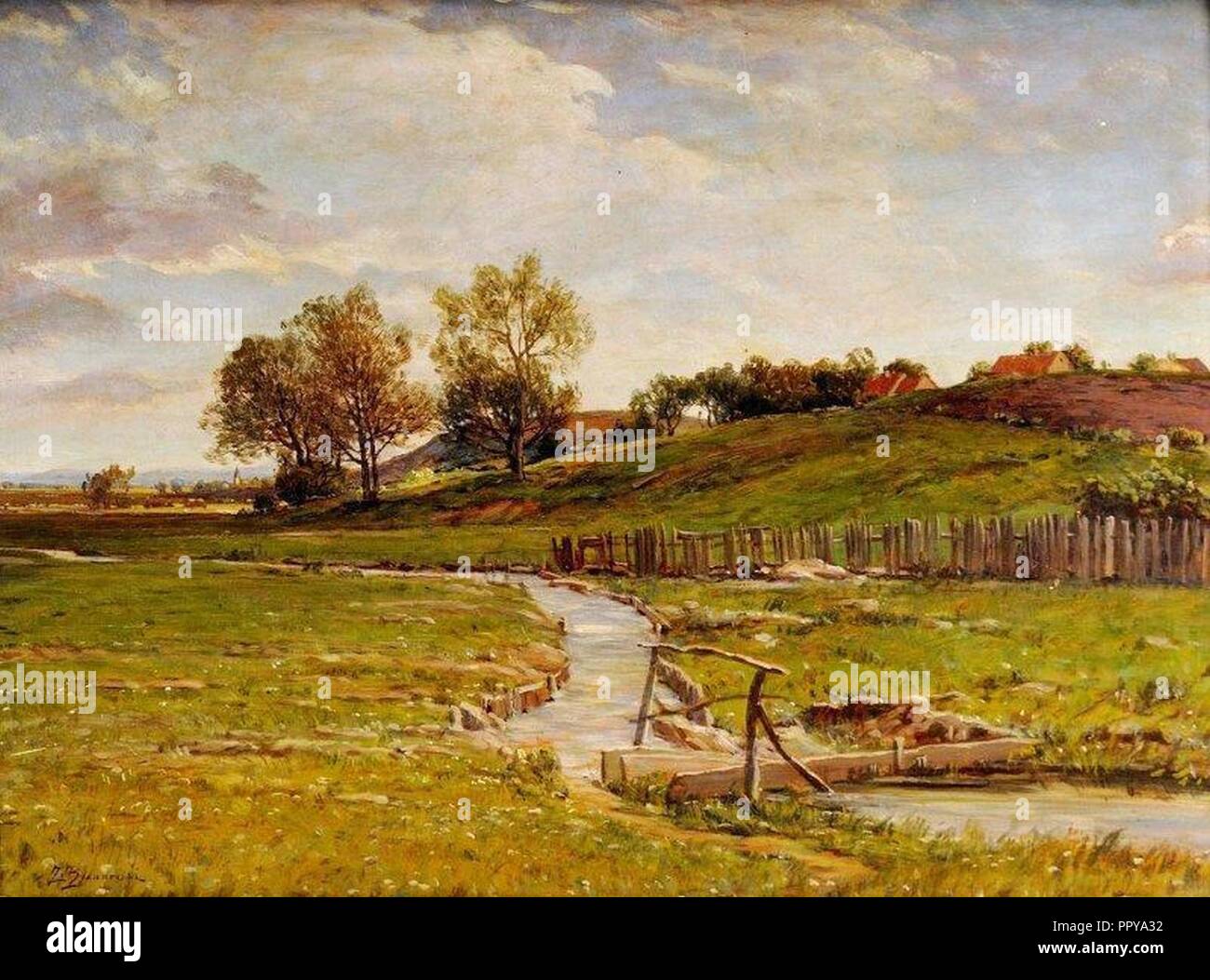 Zdenka Braunerová - Krajina s Potokom (1905 Stock Photo - Alamy