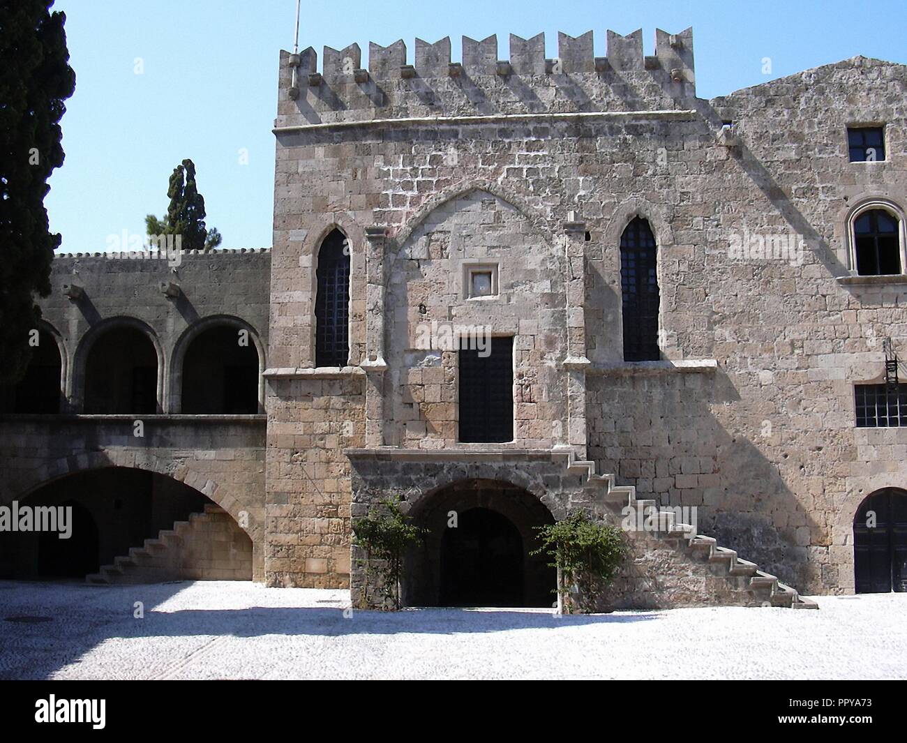 Palace of the Grand Master of the Knights of Rhodes Greece Stock Photo ...