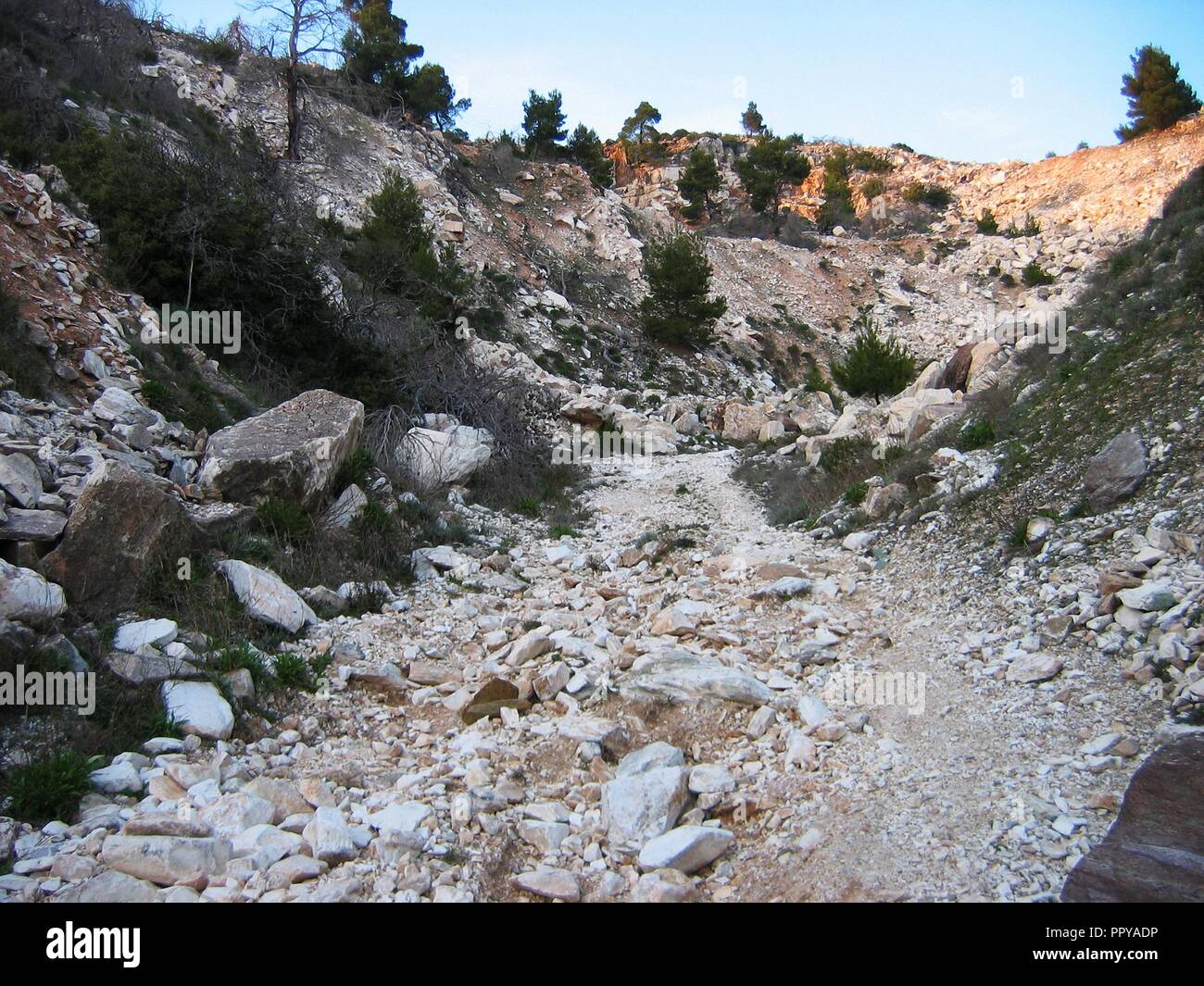 Penteli mountain Athens Greece Stock Photo - Alamy