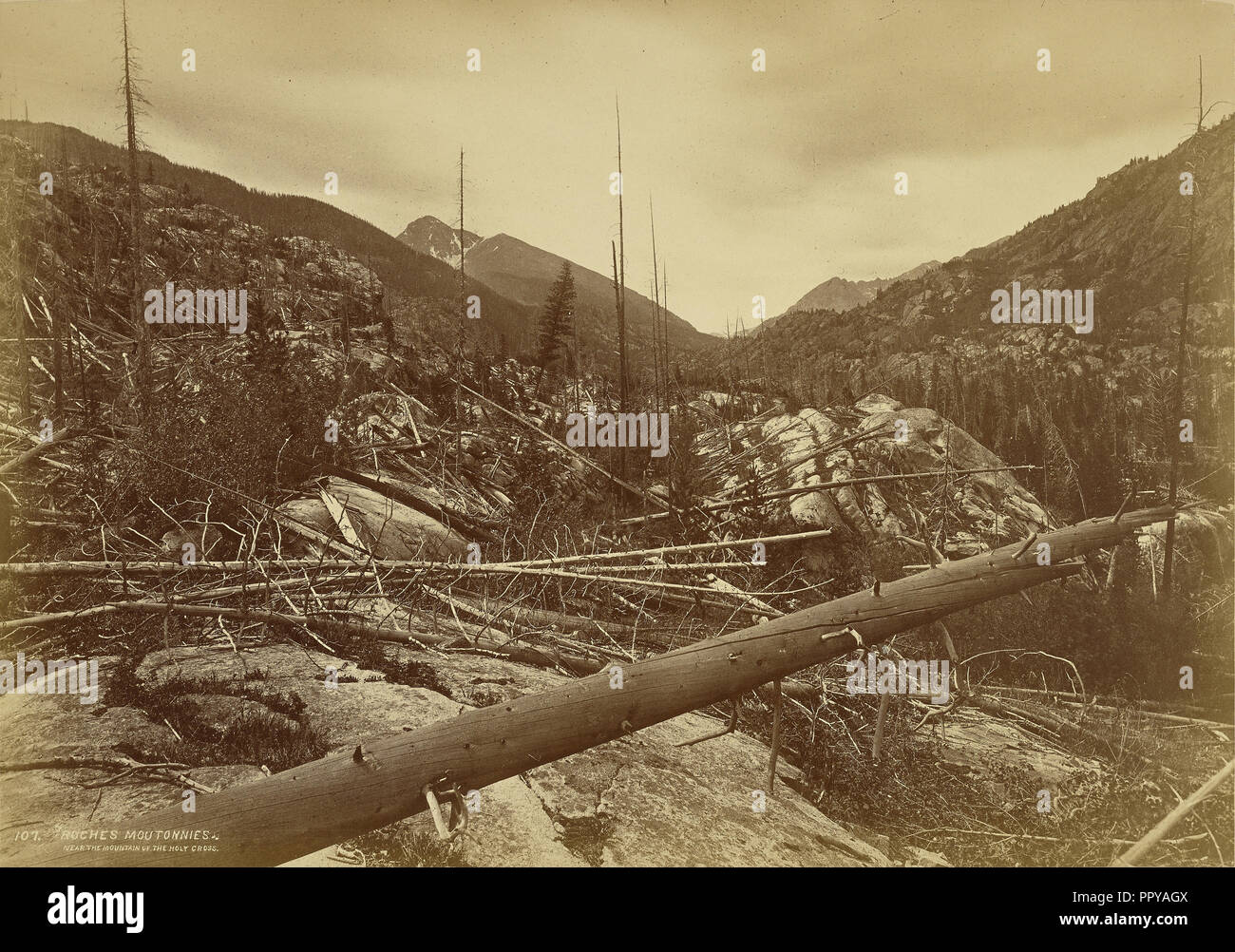 Roches Moutonnies Near The Mountain of The Holy Cross; William Henry ...