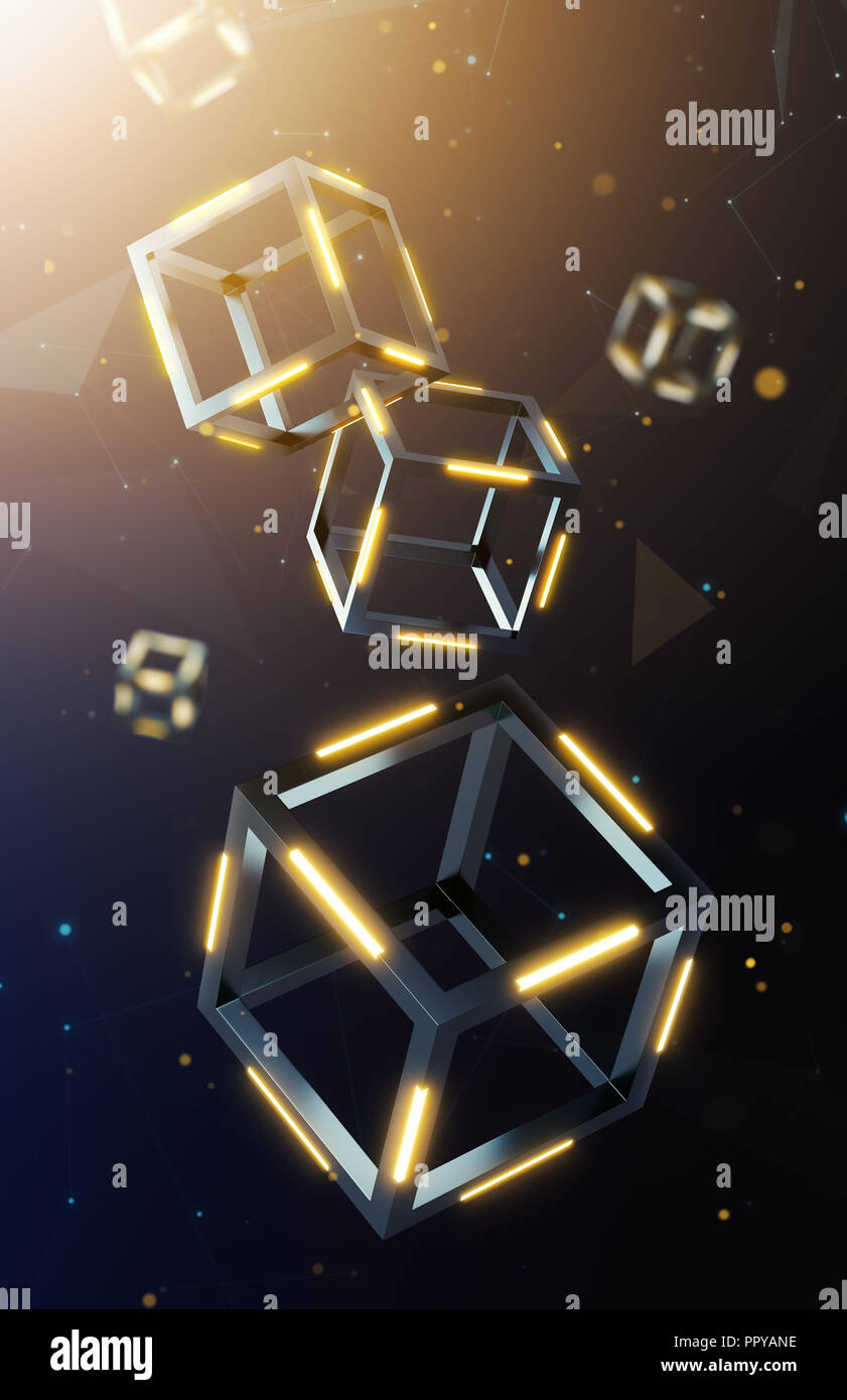 Blockchain technology, Cryptocurrency Stock Photo - Alamy