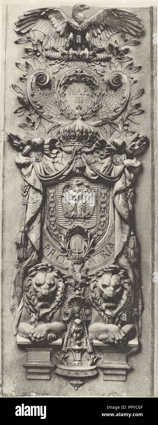 Louvre, Façade sur le Quai, Édouard Baldus, French, born Germany, 1813 ...