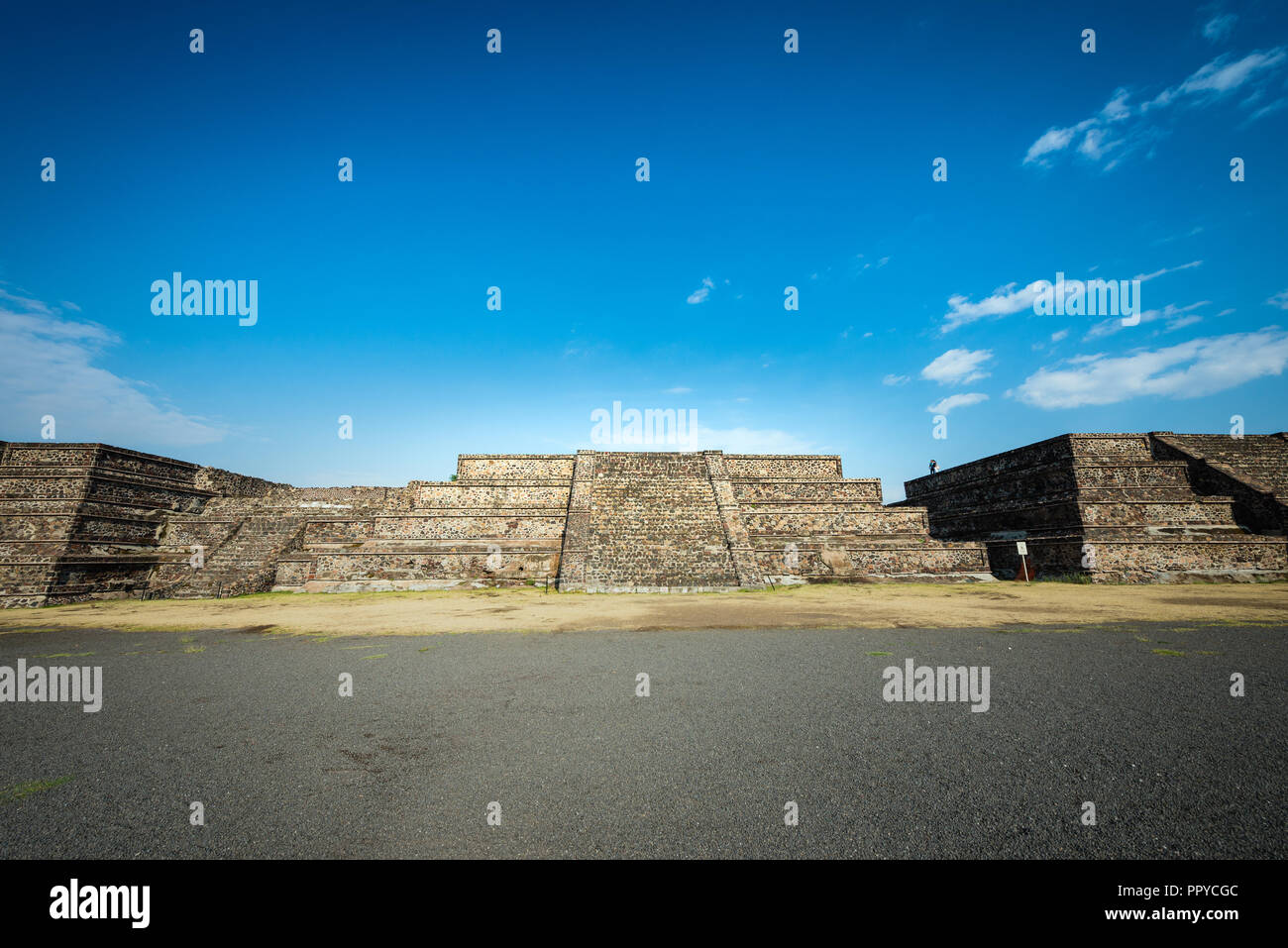 Aztec structure at Teotihuacan archaeological site, Mexico Stock Photo ...