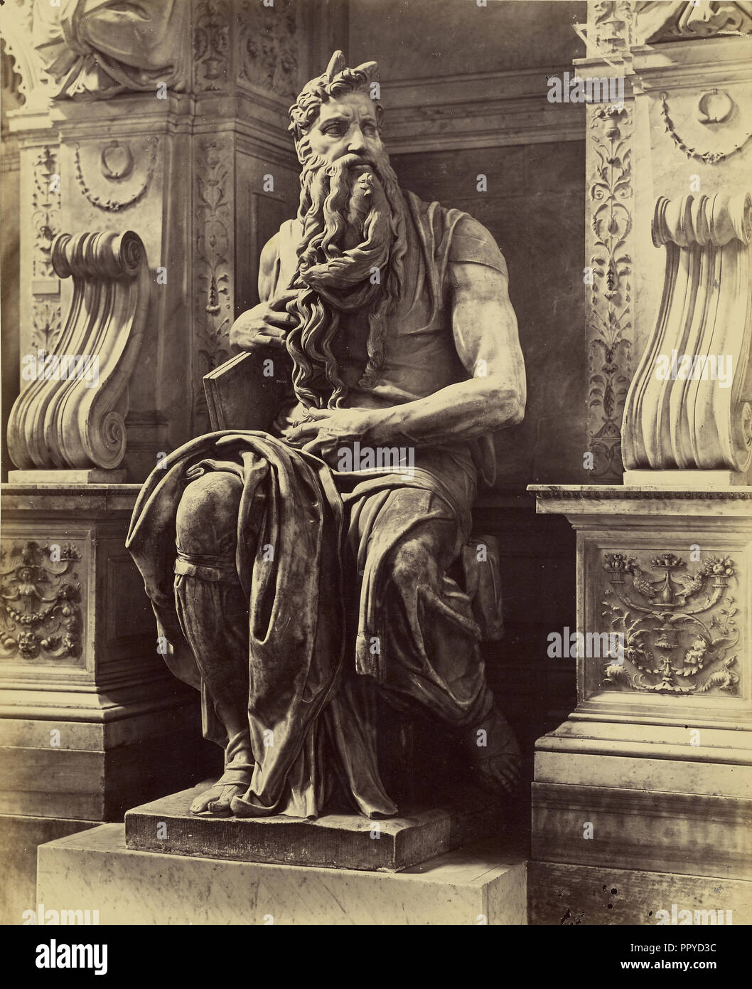 Moses by Michelangelo; Robert Macpherson, Scottish, 1811 - 1872, 1850s ...