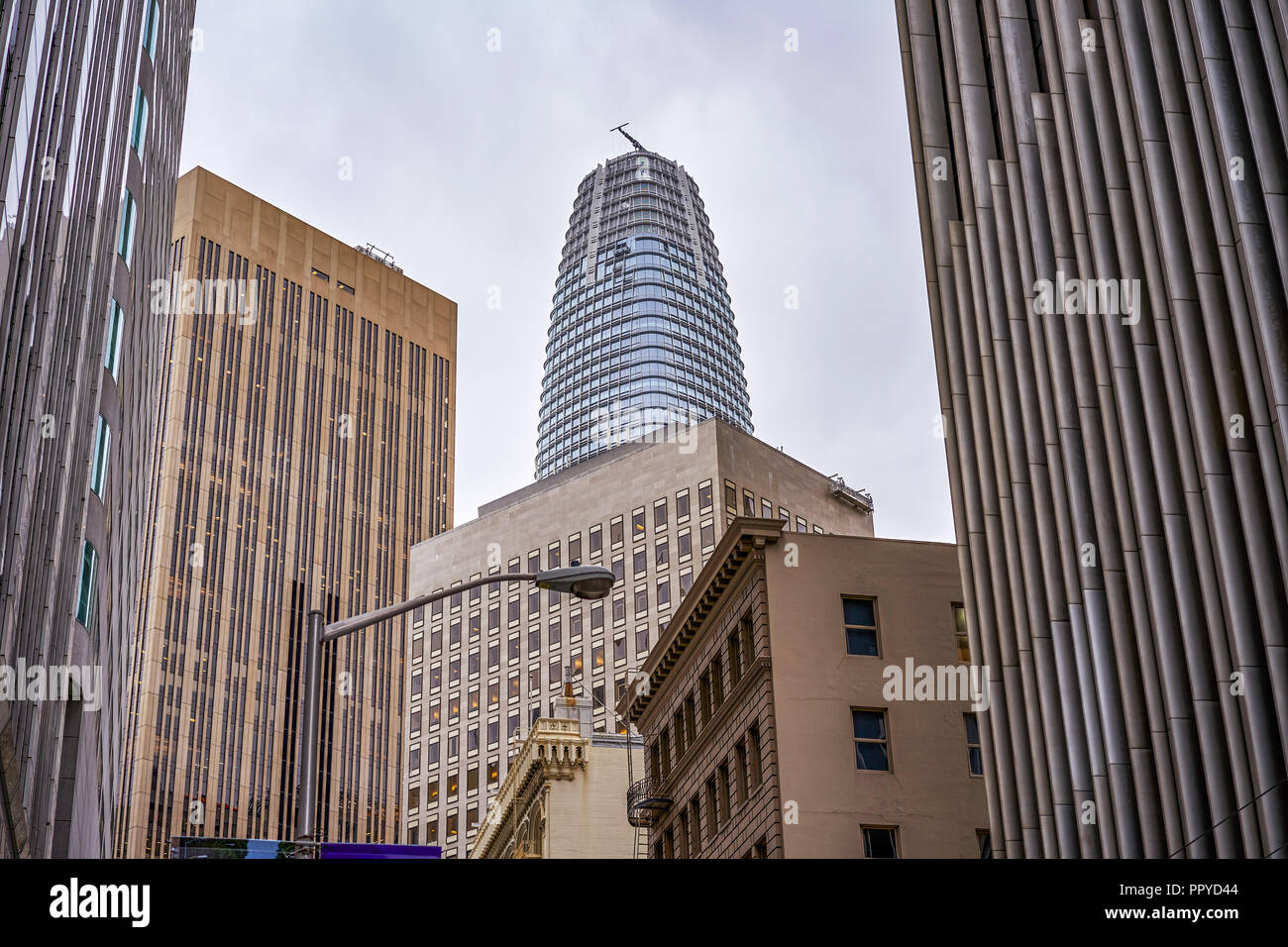 SAN FRANCISCO, CALIFORNIA, USA-MAY 14, 2018: Walk in the city center ...