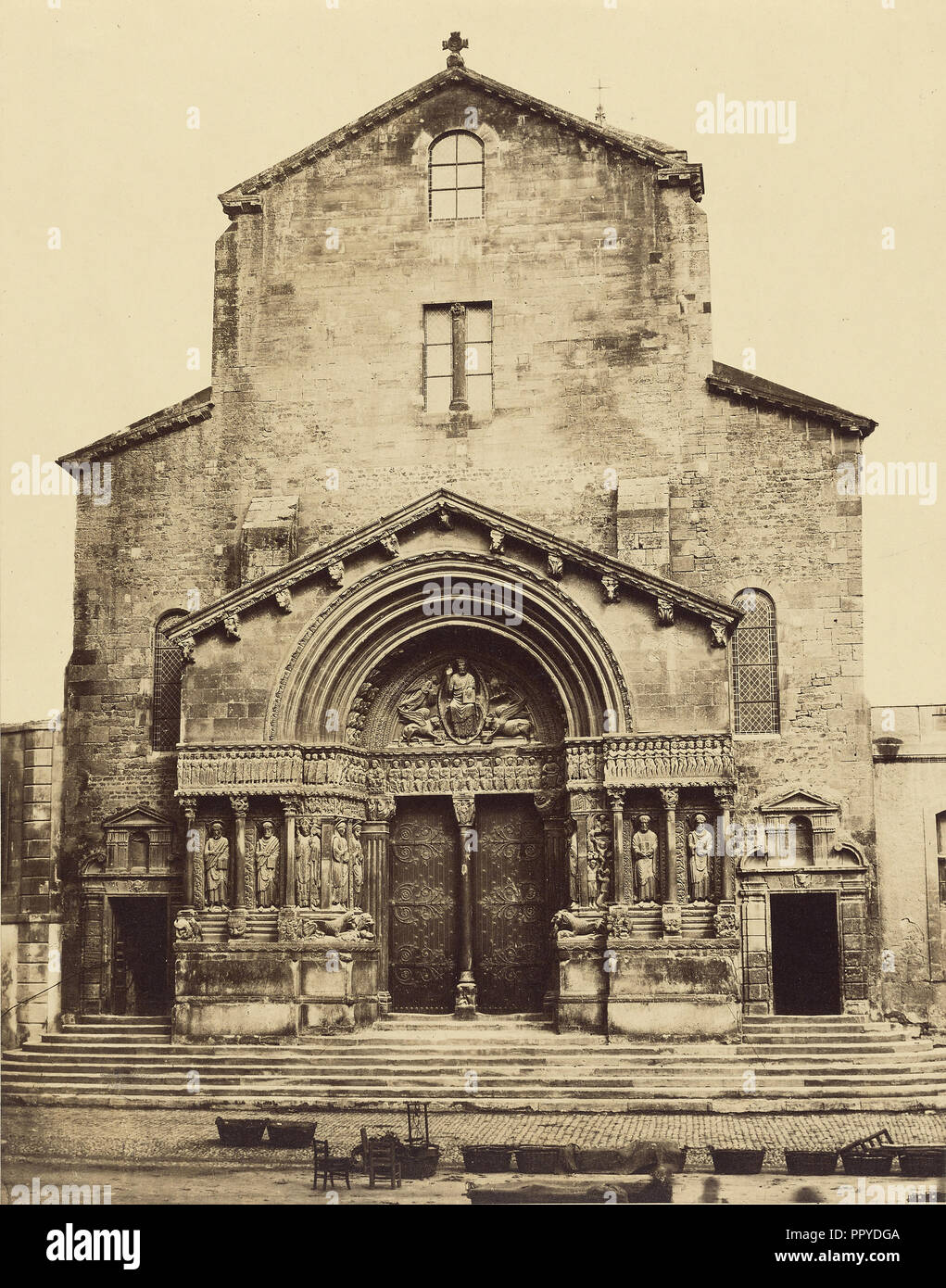 Church of Saint Trophime, Arles; Édouard Baldus, French, born Germany ...
