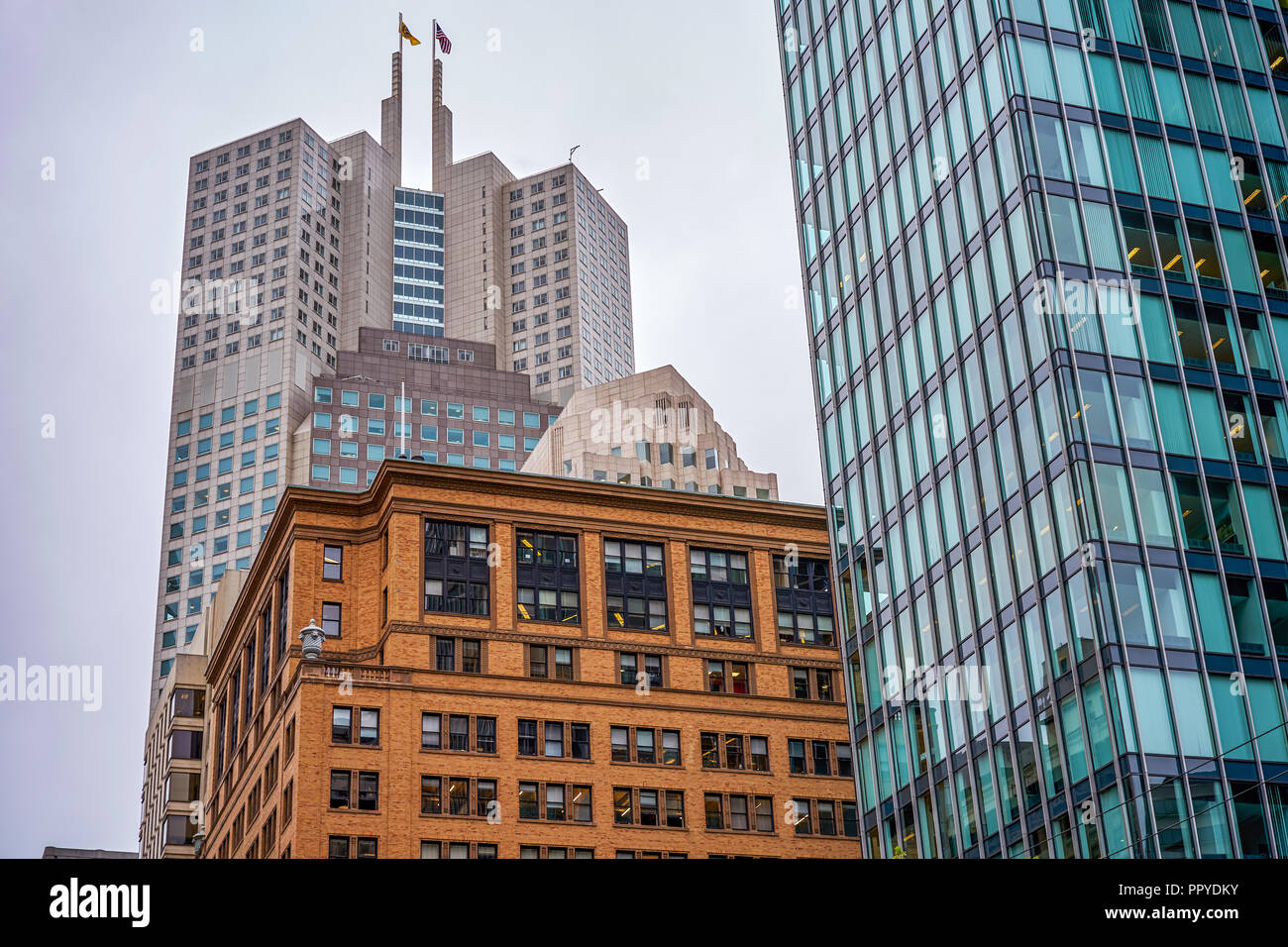 High-rise buildings in the downtown area, San Francisco, California ...