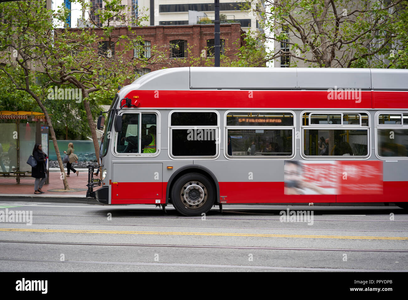 Bus Stop, San Francisco, USA Stock Photo - Alamy