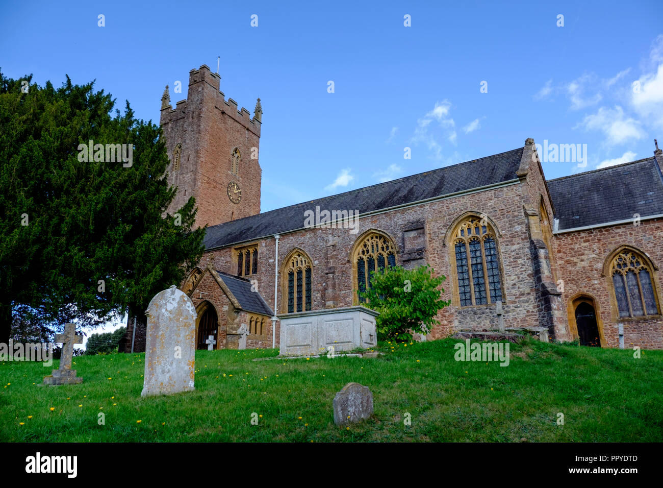 Milverton, a village near Taunton Somerset england St Michael's church ...