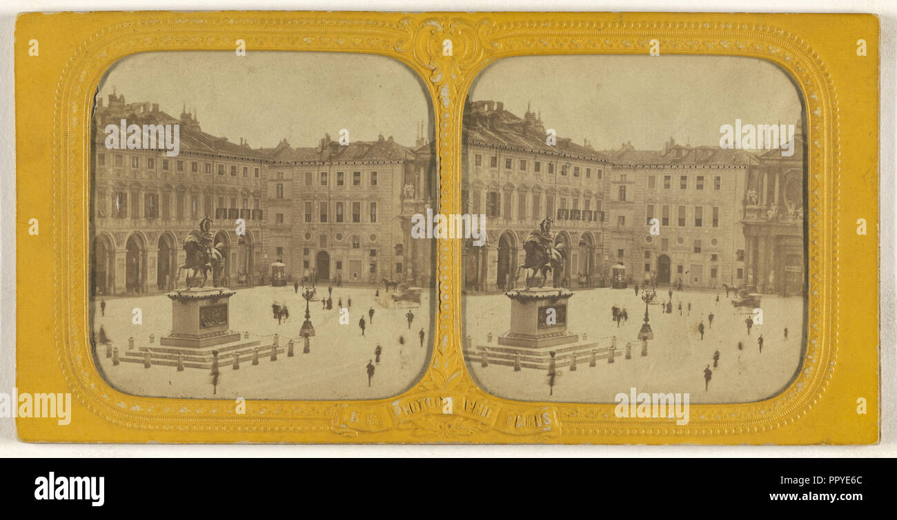 Place St Charles a Turin; Adolphe Block, French, 1829 - about 1900 ...