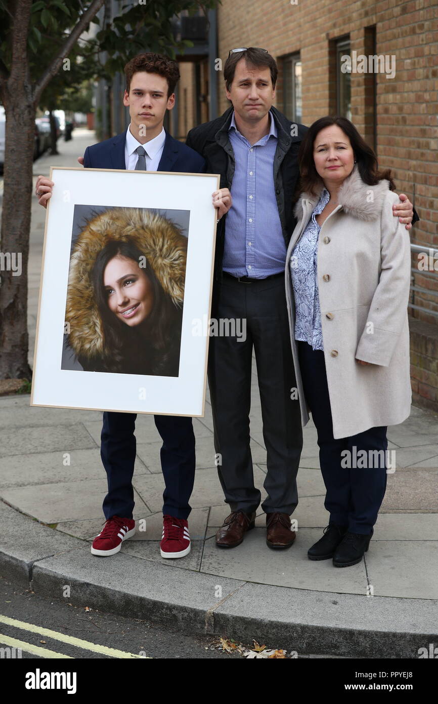 Nadim and Tanya Ednan-Laperouse, with their son Alex, outside West ...