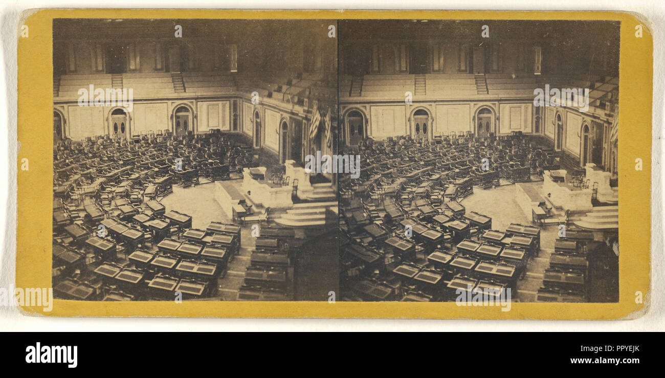 House of Representatives; George D. Wakely, American, active 1856 ...
