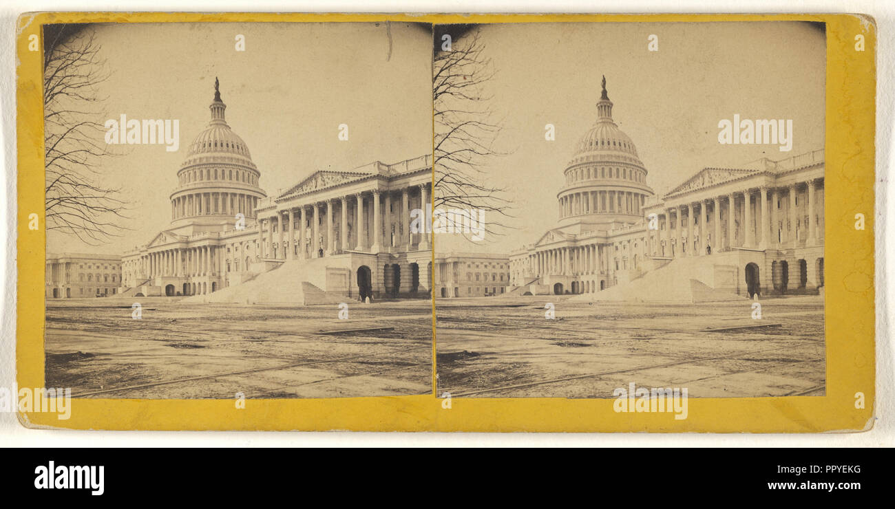 National Capitol of U.S; George D. Wakely, American, active 1856 - 1880 ...