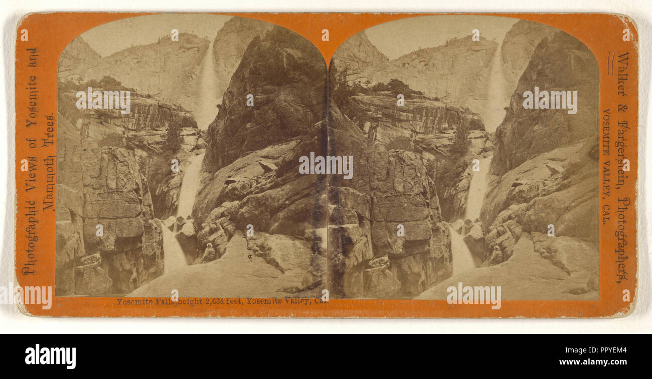 Yosemite Falls, height 2,634 feet, Yosemite Valley, Cal; Walker ...