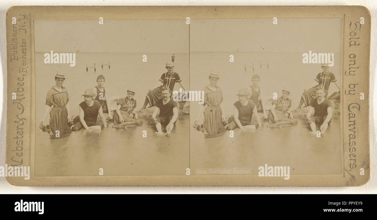 1890 bathing hi-res stock photography and images - Alamy