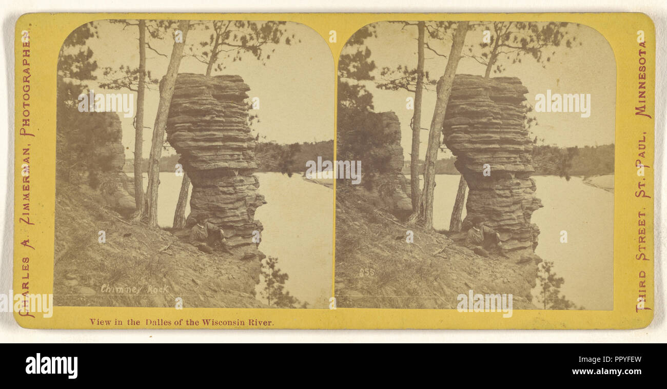 Chimney Rock. View in the Dalles of the Wisconsin River; Charles A ...