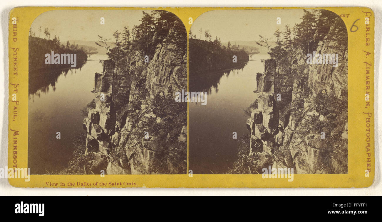 View in the Dalles of the Saint Croix; Charles A. Zimmerman, American ...