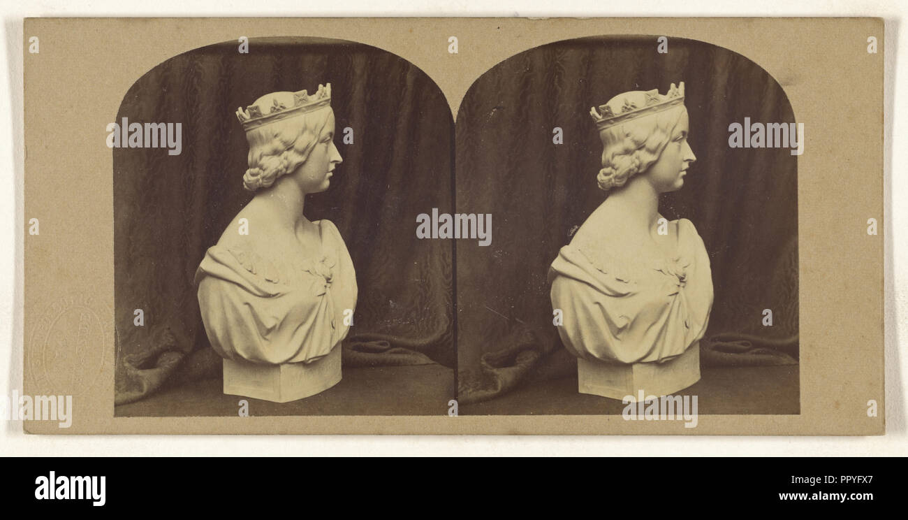 Queen Victoria; British; about 1865; Albumen silver print Stock Photo ...