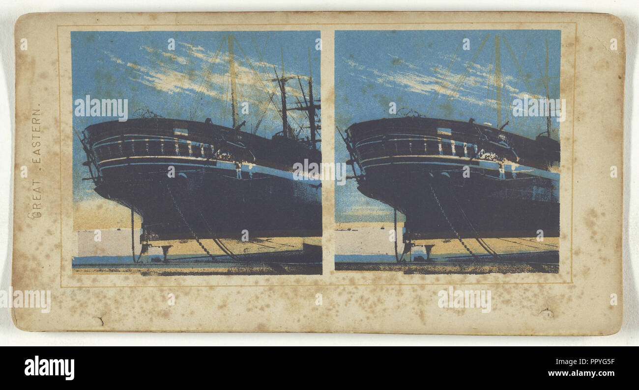 Great Eastern; 1850s; Lithograph, colored Stock Photo - Alamy