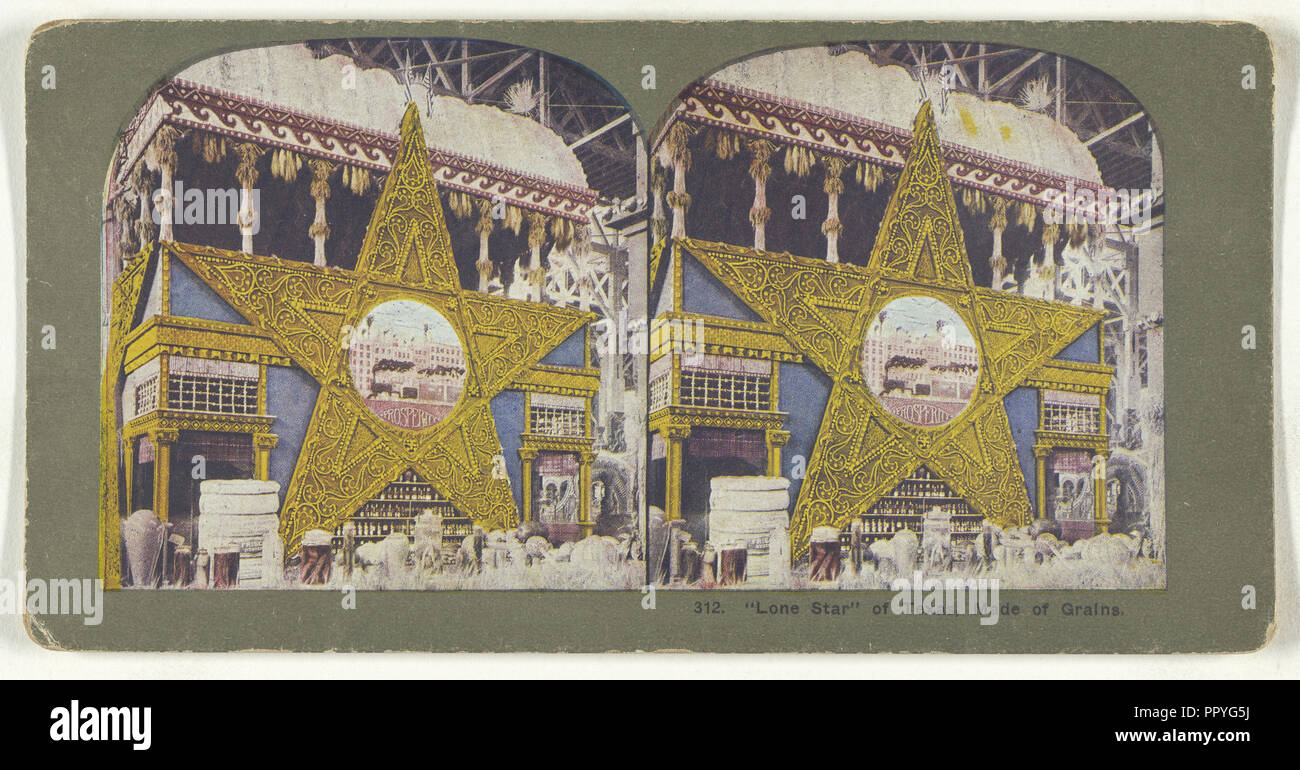 Lone Star of Texas, Made of Grains; American; about 1900; Color ...