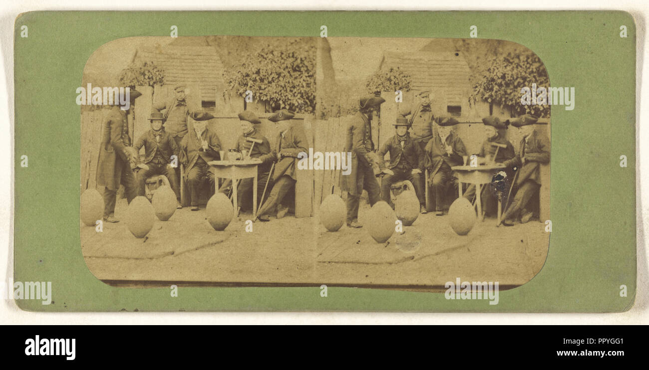 Greenwich Pensioners, England; British; about 1860; Albumen silver ...
