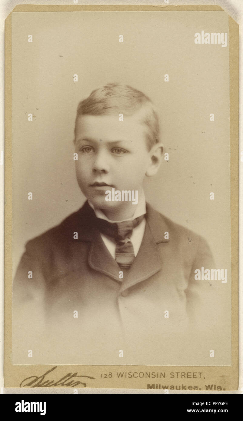 little boy, printed in vignette-style; Sutter, American, active ...