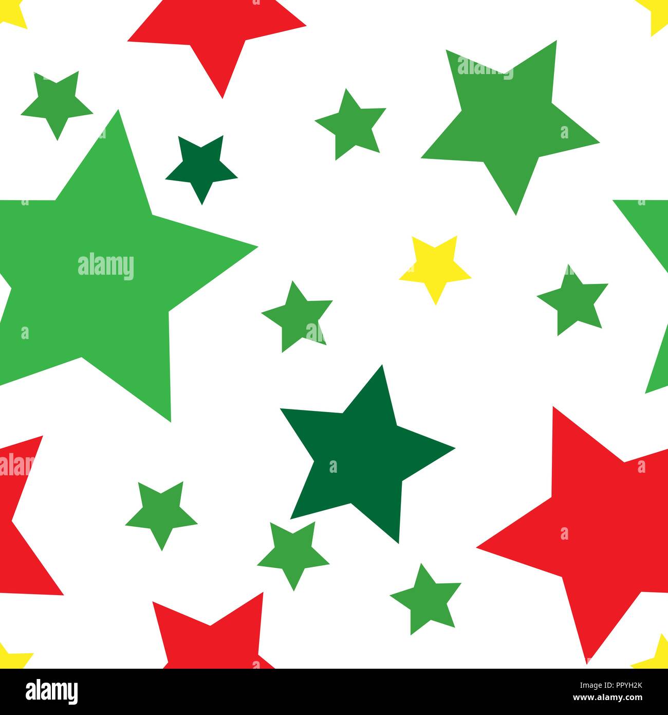 Seamless star pattern, seasonal Christmas pattern, vector illustration ...