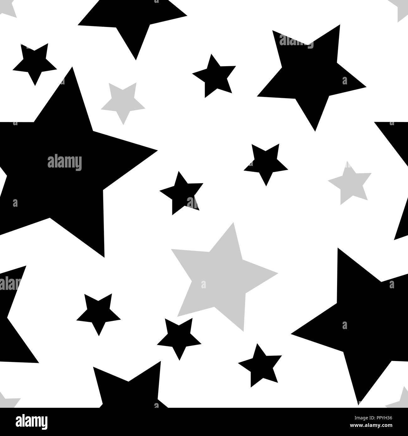 Seamless star pattern, seasonal Christmas pattern, vector illustration ...