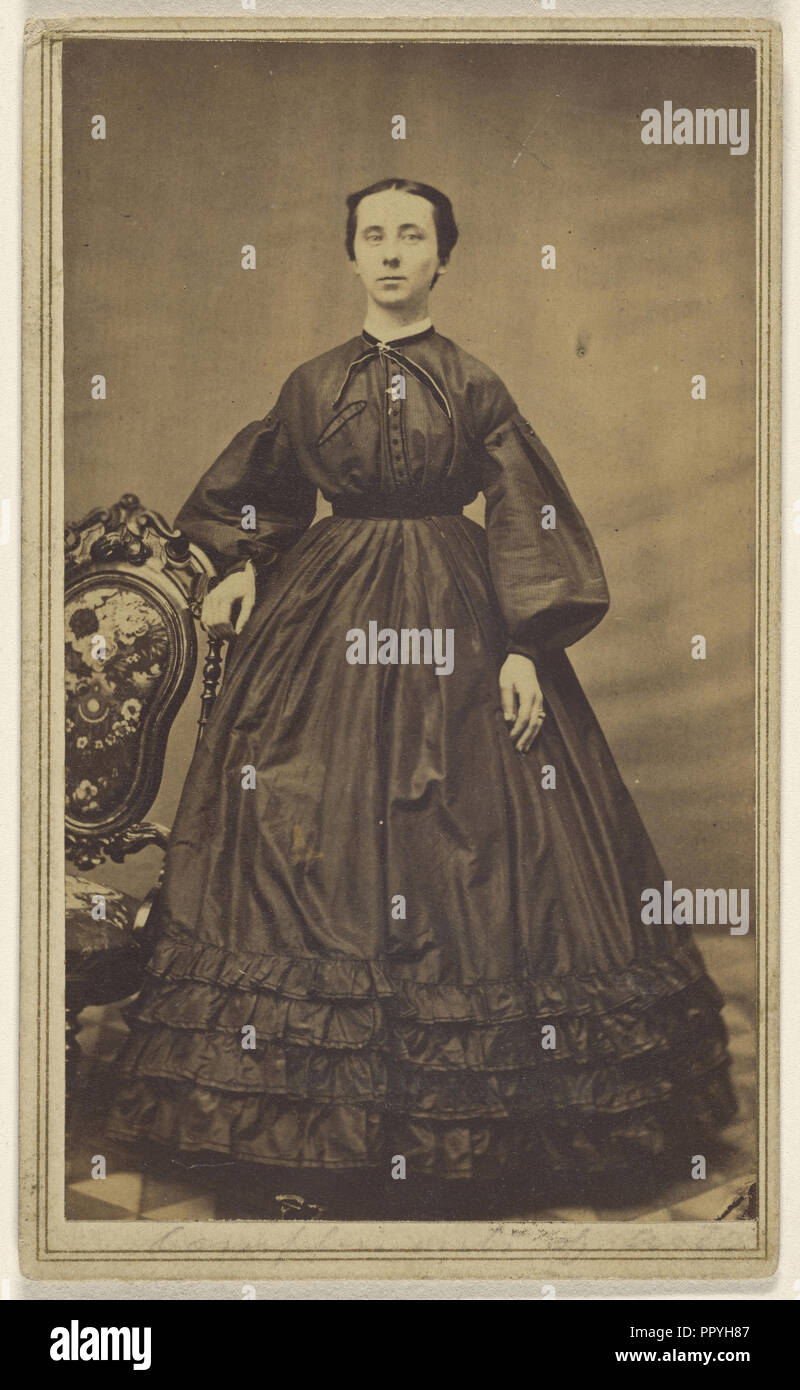 woman, standing; T.R. Rutherford, American, active Seneca Falls, New ...