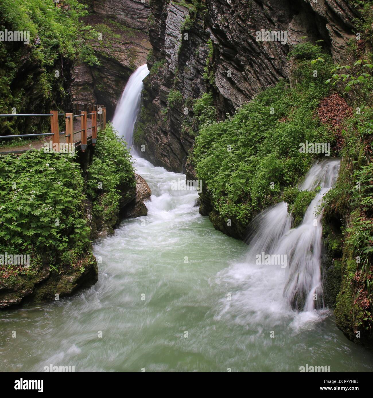 Spring scene in the Swiss Alps Stock Photo - Alamy
