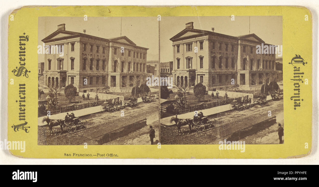 San Francisco. - Post office; American; about 1870; Albumen silver ...
