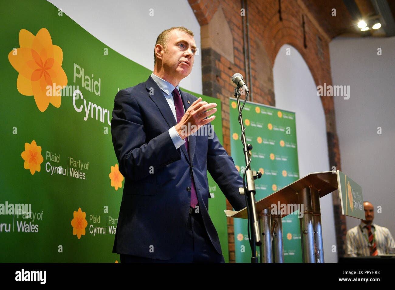 New leader of Plaid Cymru, Adam Price, speaks after winning the ...