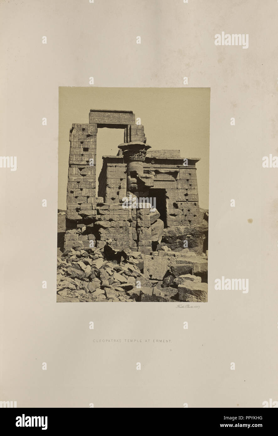 Cleopatra's Temple at Erment; Francis Frith, English, 1822 - 1898 ...