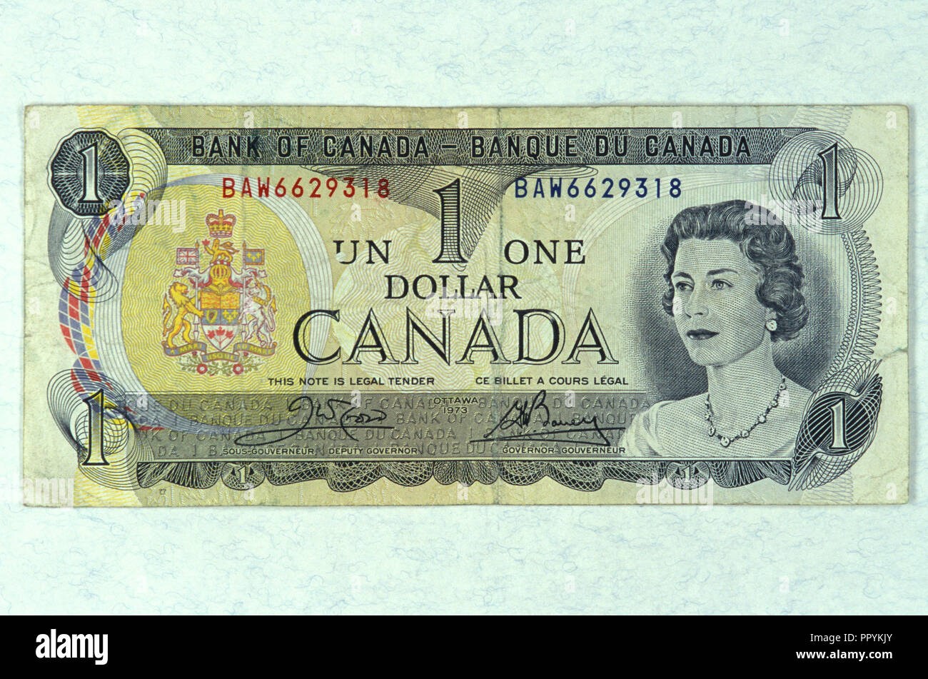 Queen elizabeth canada bank note hi-res stock photography and images ...