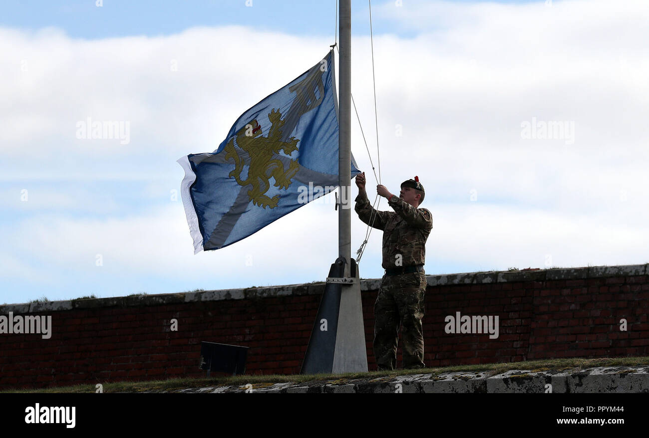 Black watch regiment flag hi-res stock photography and images - Alamy