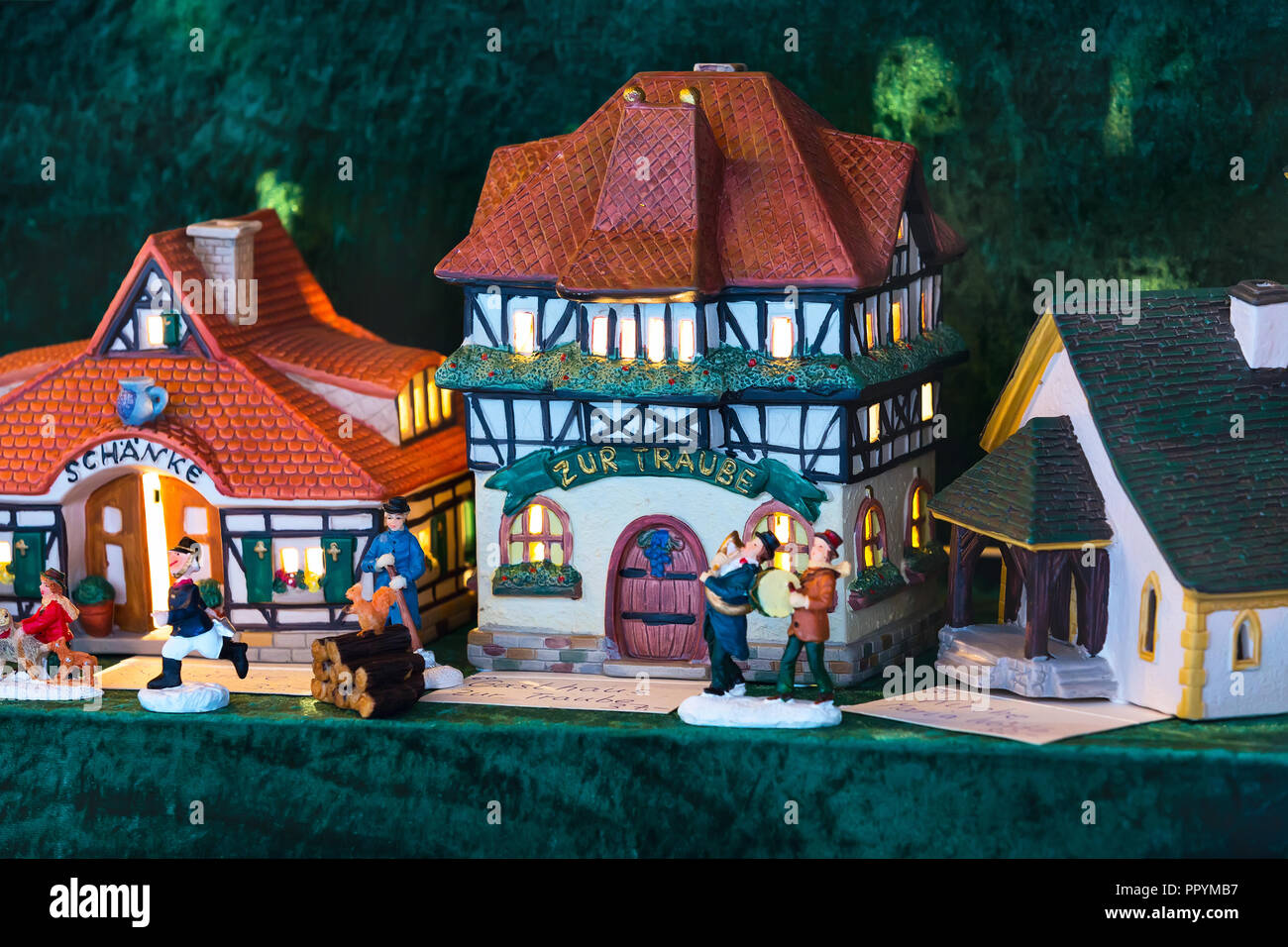 Nuremberg, Germany - December 24, 2016: Nuremberg symbol half-timbered ...