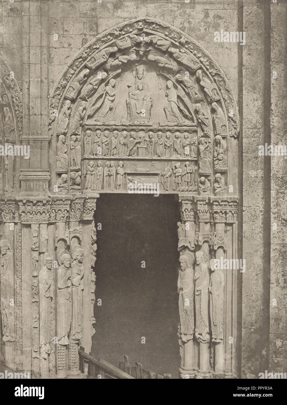Chartres Cathedral, Royal Portal, The Incarnation Portal, South Lateral ...