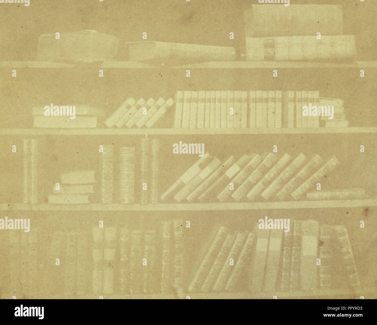Books on Four Shelves; William Henry Fox Talbot, English, 1800 - 1877 ...