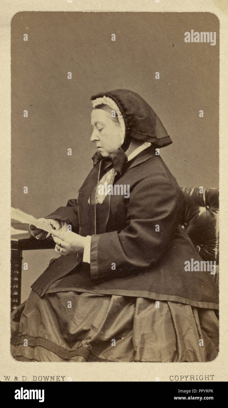 Queen Victoria; W. & D. Downey, British, active 1860 - 1920s, England; about 1880; Albumen ...