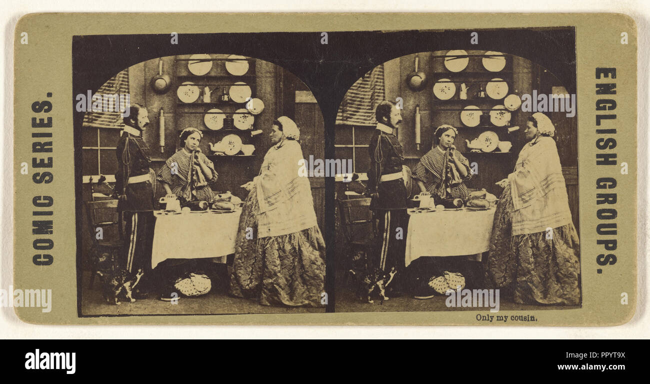 Only my cousin. Comic Series. English Groups; British; 1870s; Albumen ...