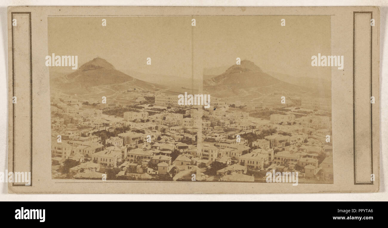 View of Athens, Greece; Dimitrios Constantin, Greek, active 1858 ...