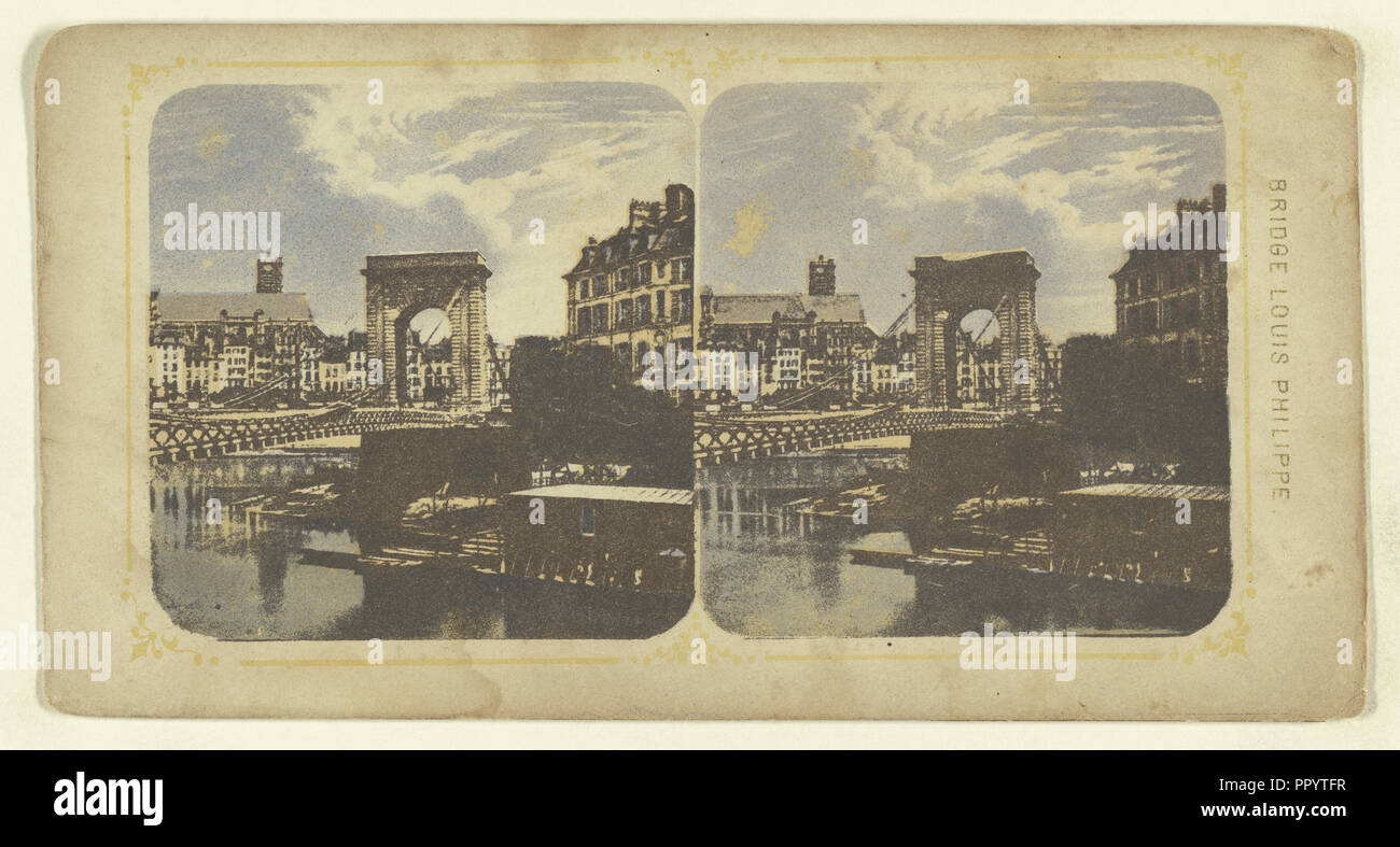 Bridge Louis Philippe; Attributed to London Stereoscopic Company ...