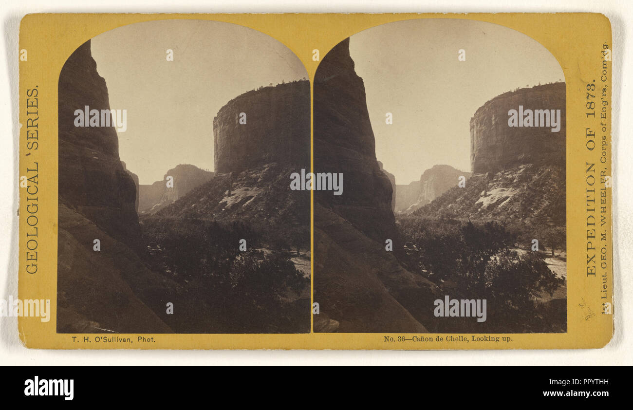 Canon de Chelle, Looking up; Timothy H. O'Sullivan, American, about ...