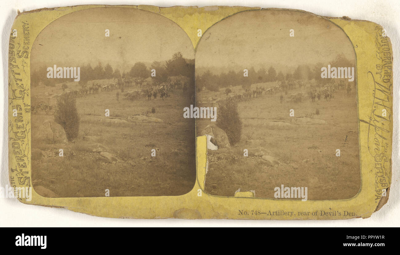 Artillery, rear of Devil's Den; William H. Tipton, American, 1850 ...
