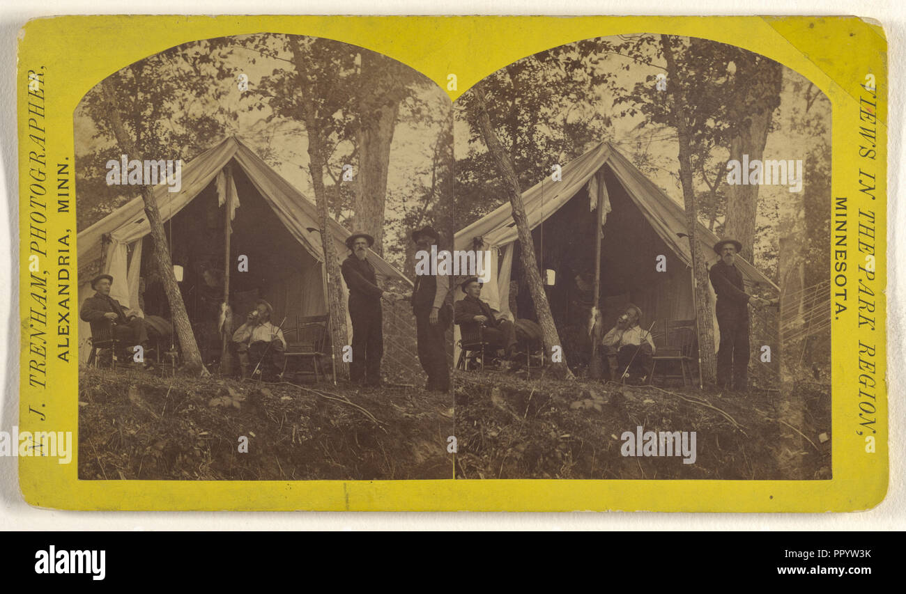 Camp on Lake Carlos, Alexandria, Minnesota; Newton J. Trenham, American ...