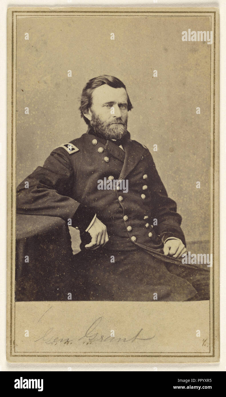 Gen. Ulysses S. Grant; Mathew B. Brady, American, about 1823 - 1896, 1864; Albumen silver print ...