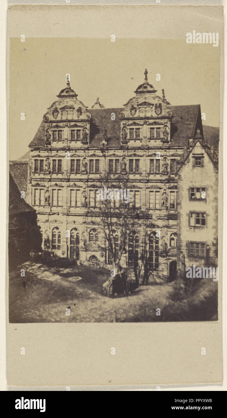 Large country estate, Europe; 1865 - 1875; Albumen silver print Stock ...