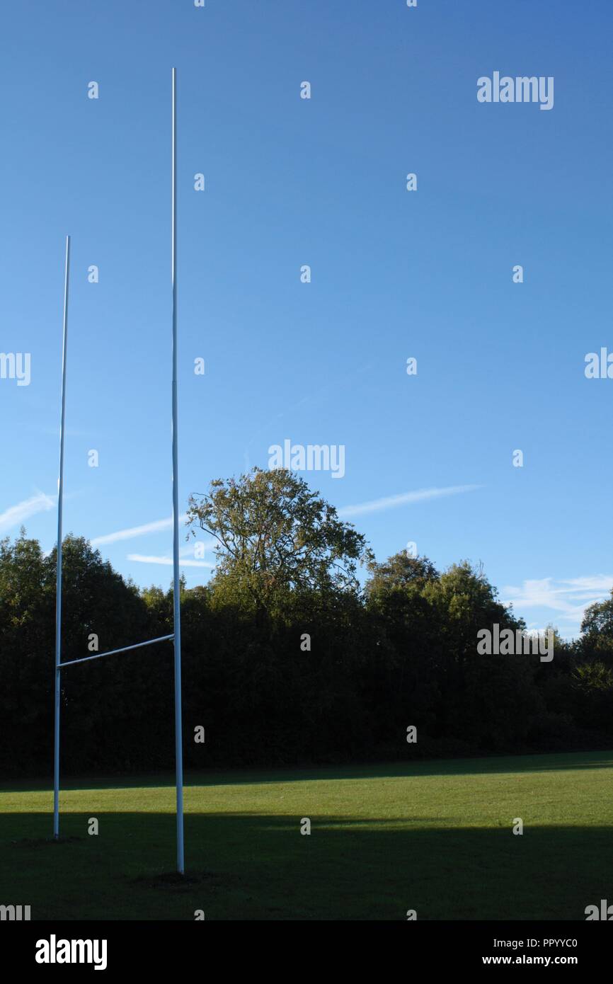 Ball rugby posts hi-res stock photography and images - Alamy